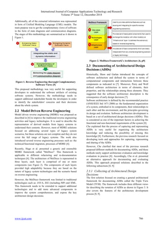 Reverse Engineering for Documenting Software Architectures, a Literature Review | PDF