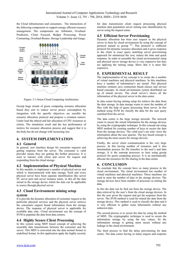Dynamic Resource Provisioning with Authentication in Distributed Database | PDF | Cloud ...