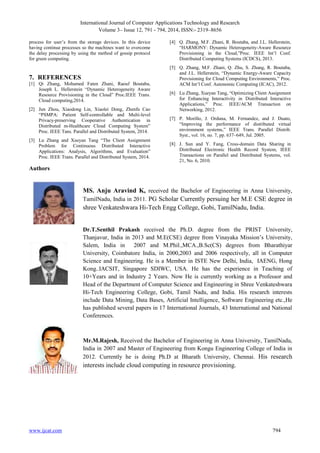 Dynamic Resource Provisioning with Authentication in Distributed Database | PDF | Cloud ...