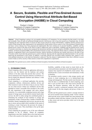 A Secure, Scalable, Flexible and Fine-Grained Access Control Using Hierarchical Attribute-Set ...