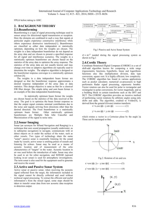 Implementation of Adaptive Digital Beamforming using Cordic | PDF