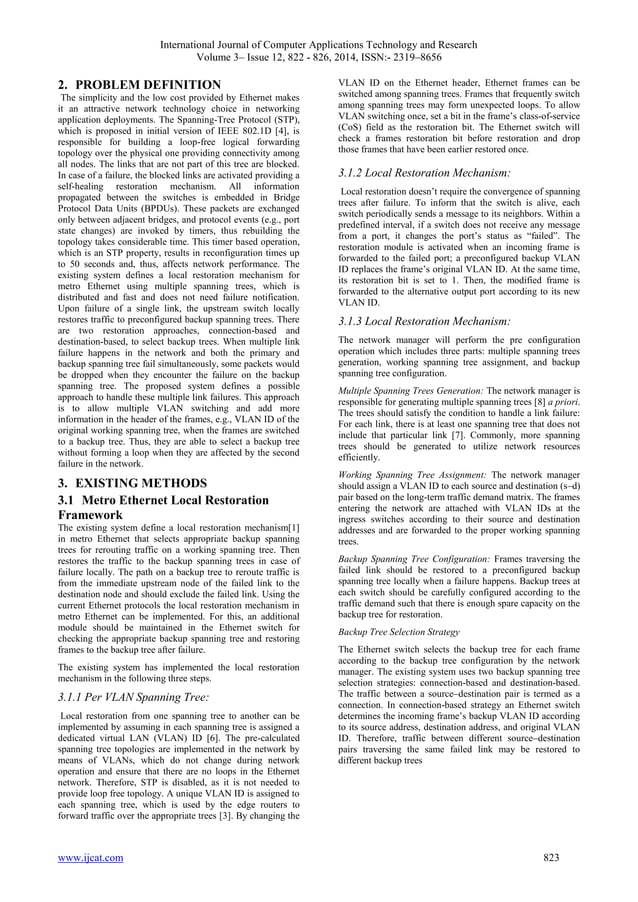 Local Restoration in Metro Ethernet Networks for Multiple Link Failures | PDF
