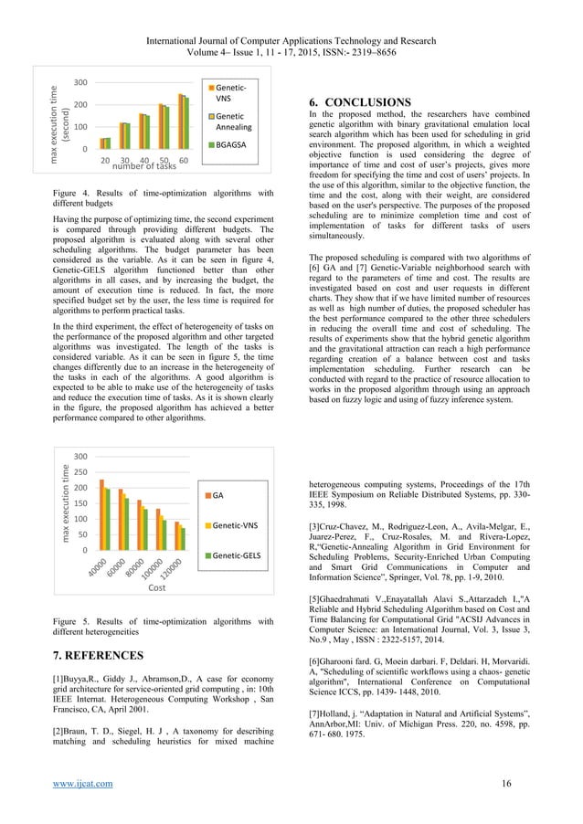 Proposing a scheduling algorithm to balance the time and cost using a genetic algorithm | PDF