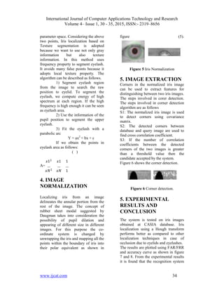 Iris Localization - a Biometric Approach Referring Daugman's Algorithm | PDF