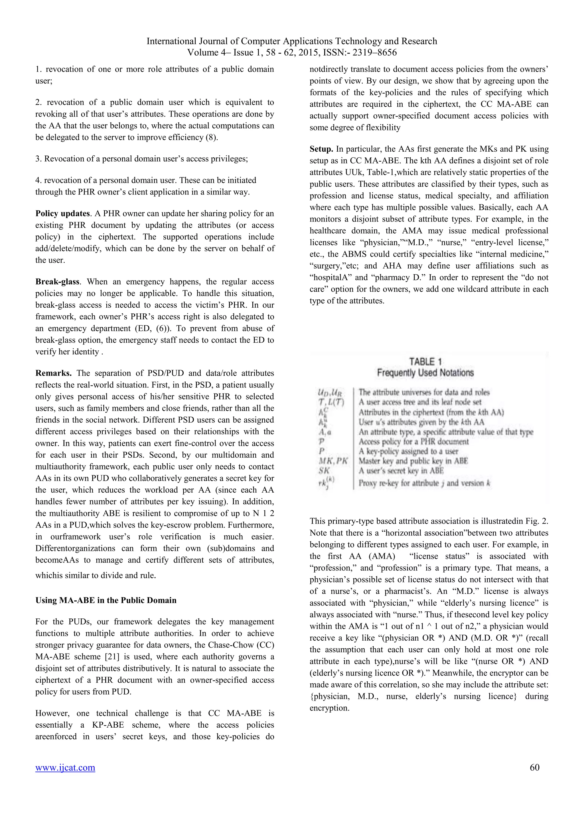 Secure Sharing of Personal Health Records in Cloud Computing using Encryption | PDF