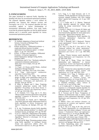 Improved Firefly Algorithm for Unconstrained Optimization Problems | PDF