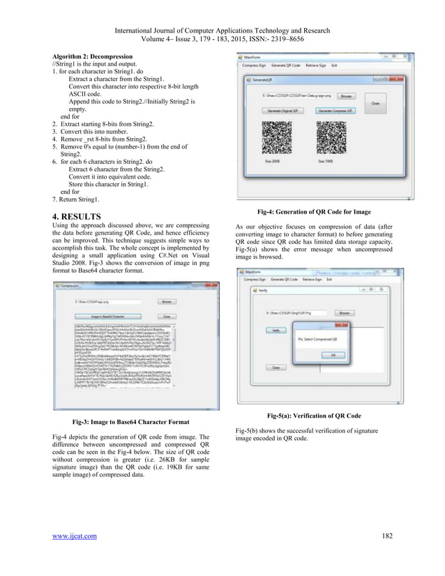 Implementation of 2D Optimal Barcode (QR Code) for Images | PDF