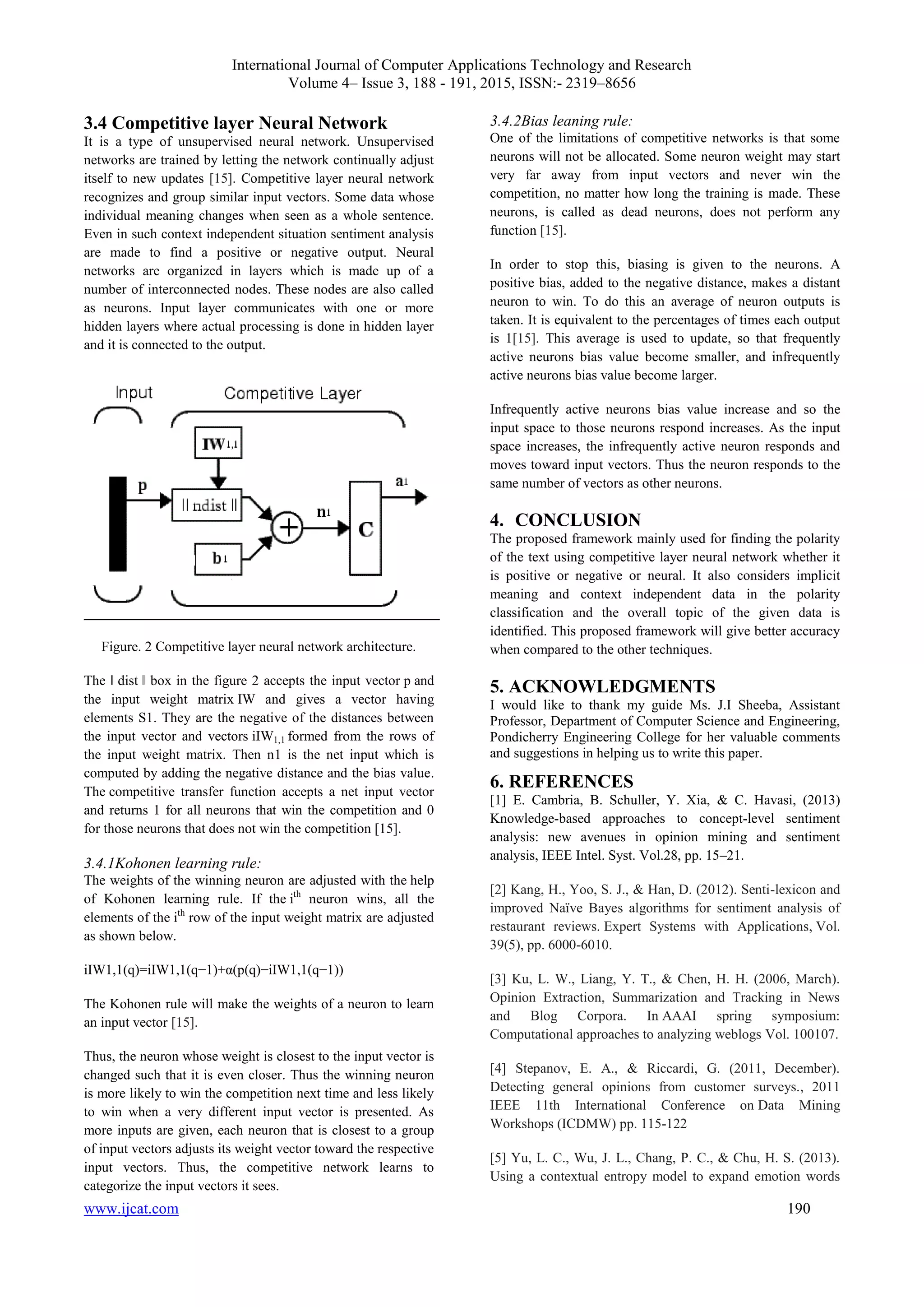 Neural Network Based Context Sensitive Sentiment Analysis | PDF