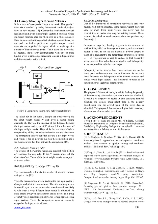 Neural Network Based Context Sensitive Sentiment Analysis | PDF