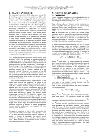A Comparison between FPPSO and B&B Algorithm for Solving Integer Programming Problems | PDF