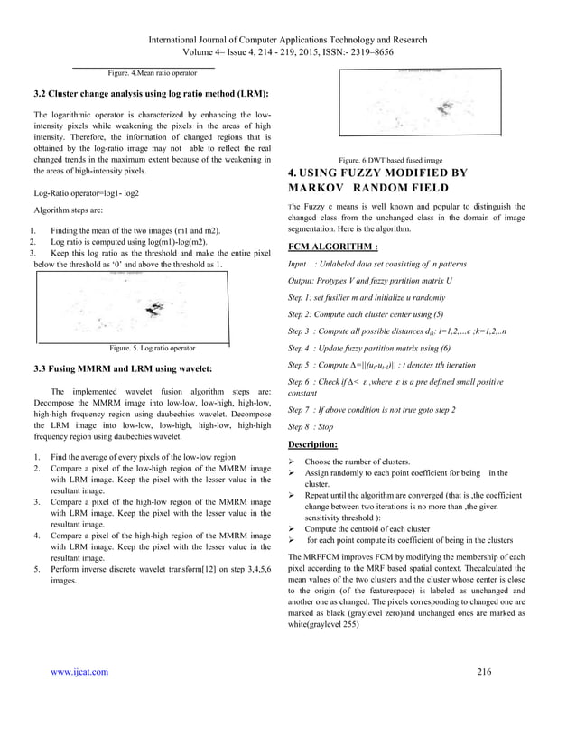 An Unsupervised Change Detection in Satellite IMAGES Using MRFFCM Clustering | PDF