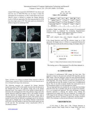 An Unsupervised Change Detection in Satellite IMAGES Using MRFFCM Clustering | PDF