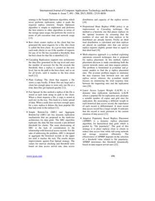 A Survey of File Replication Techniques In Grid Systems | PDF