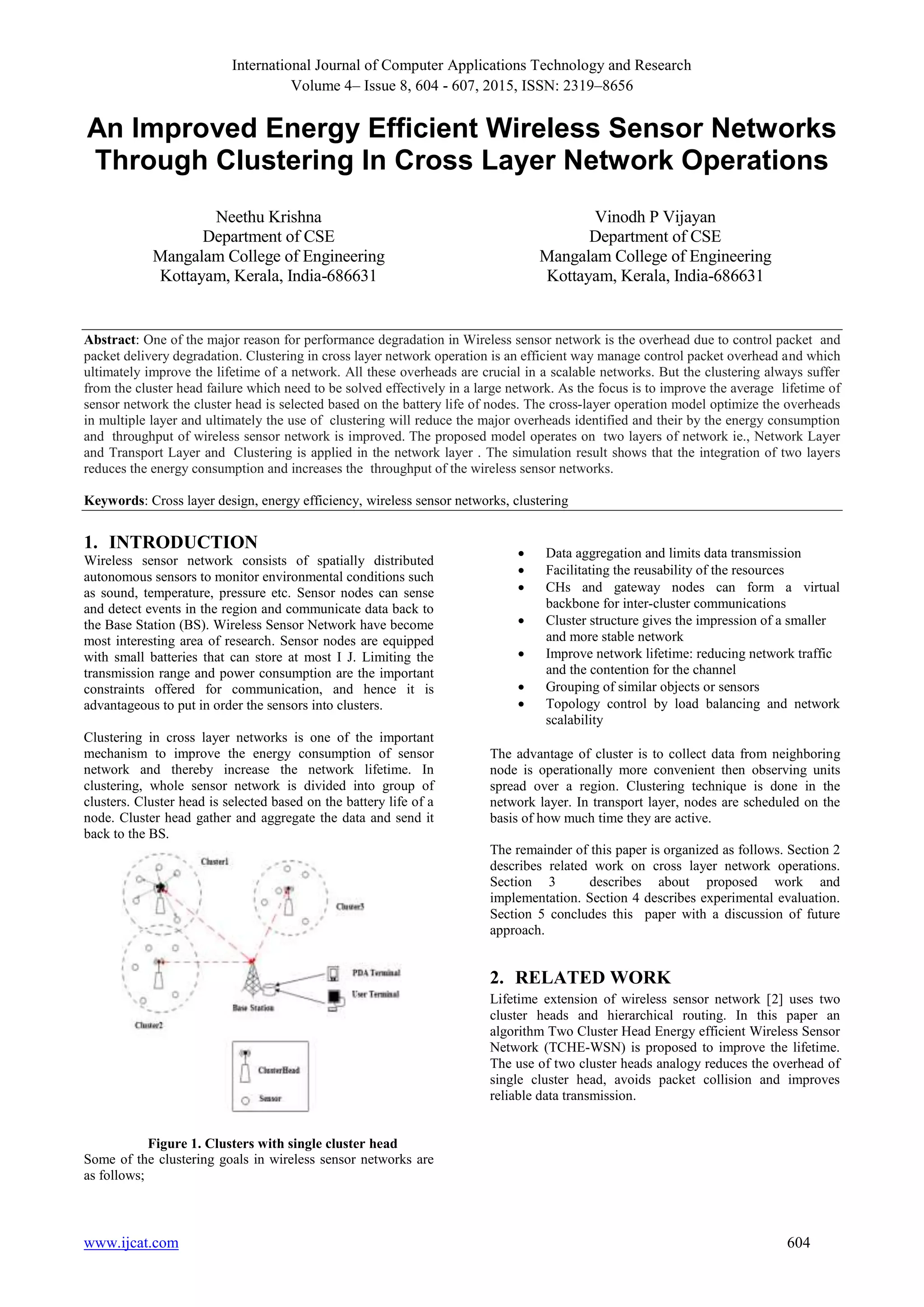 An Improved Energy Efficient Wireless Sensor Networks Through