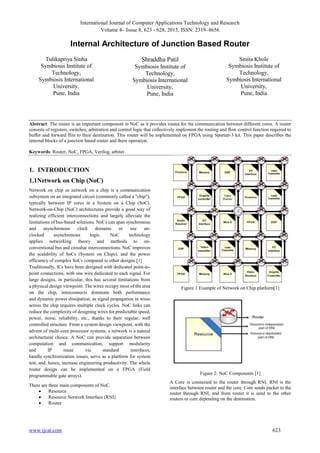 Internal Architecture of Junction Based Router | PDF