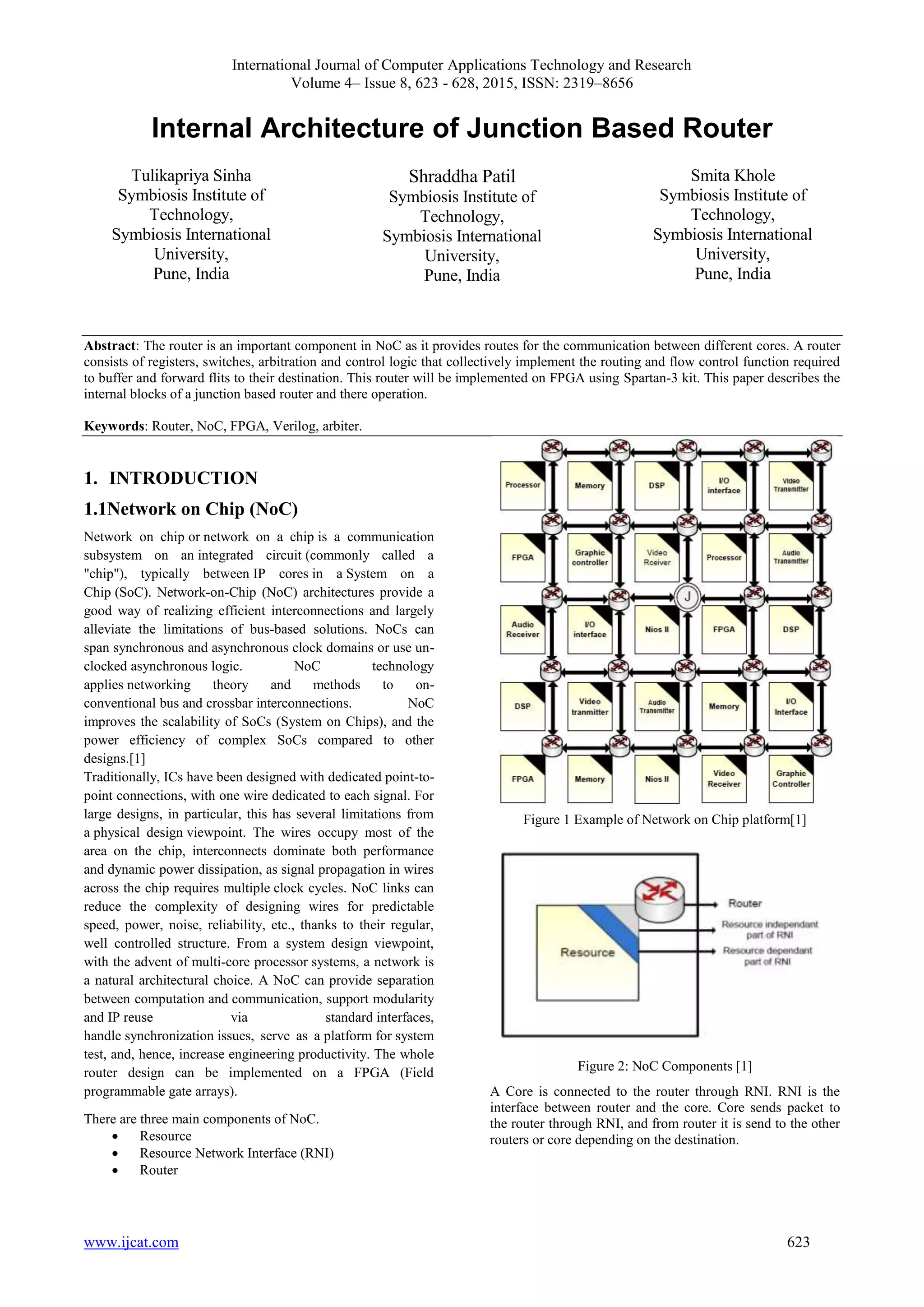 Internal Architecture of Junction Based Router | PDF | Computer Networking | Computing