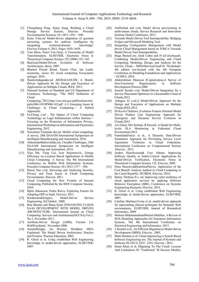 Model-Driven Architecture for Cloud Applications Development, A survey | PDF | Cloud Computing ...