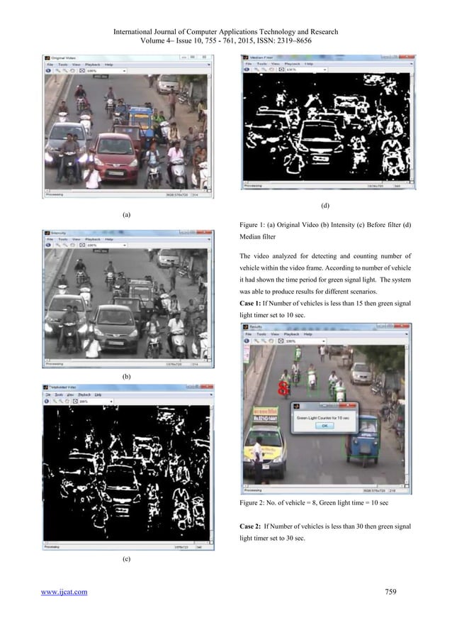 Traffic Light Controller System using Optical Flow Estimation | PDF