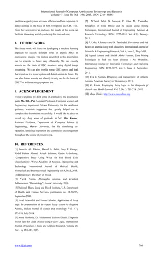 Detection of Anemia using Fuzzy Logic | PDF
