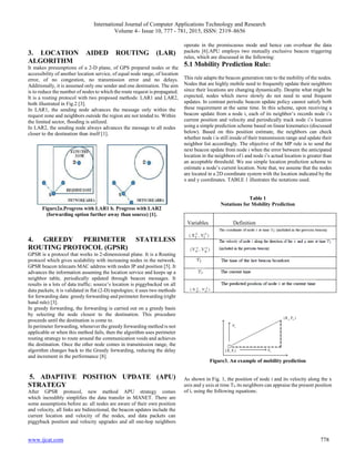 A Review on Comparison of the Geographic Routing Protocols in MANET | PDF