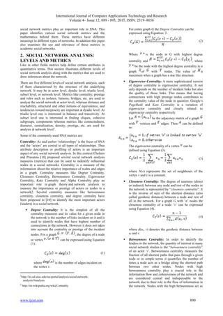 The Mathematics of Social Network Analysis: Metrics for Academic Social ...