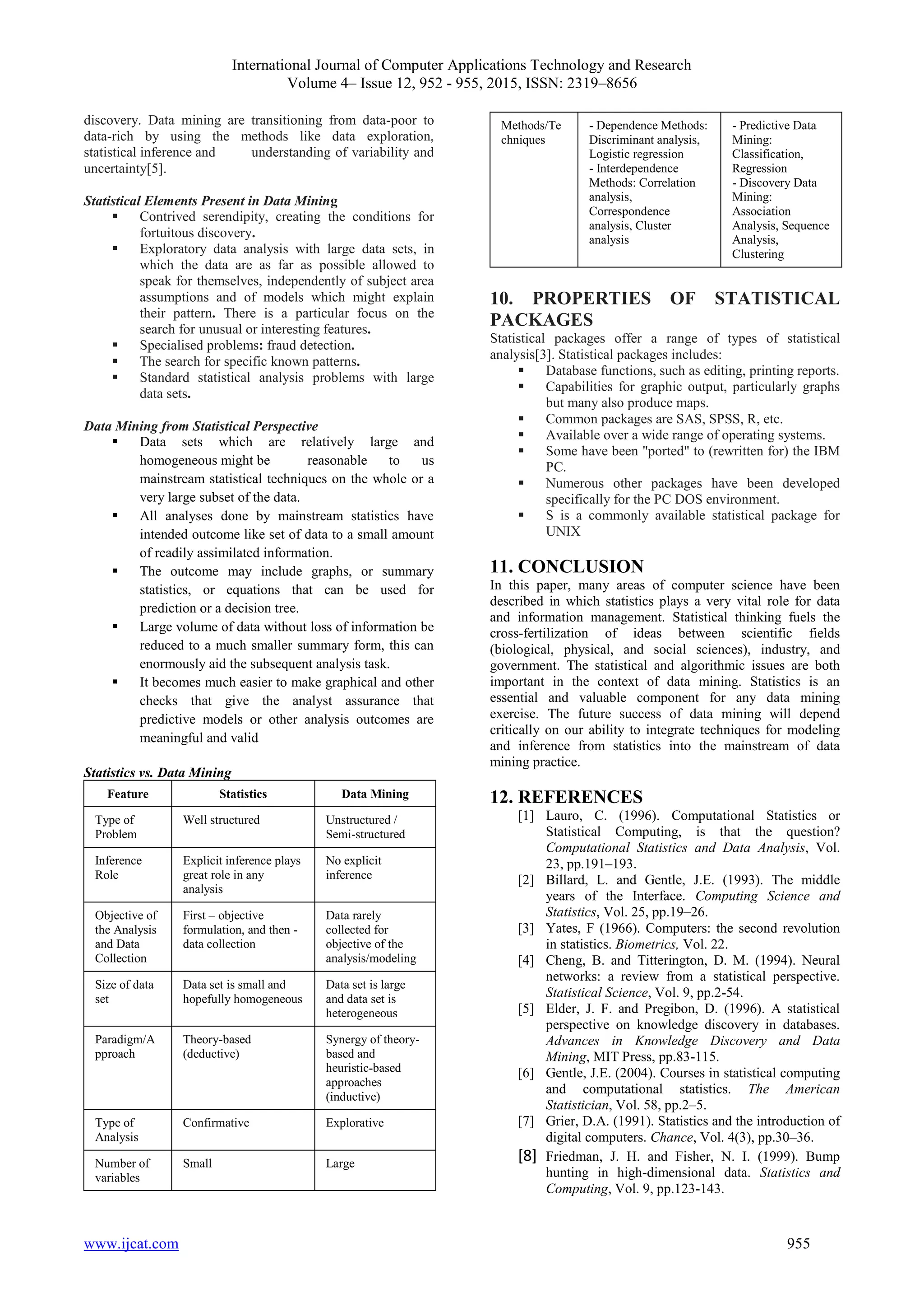 Significant Role of Statistics in Computational Sciences | PDF