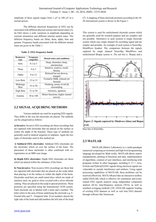 Feature Extraction Techniques and Classification Algorithms for EEG ...