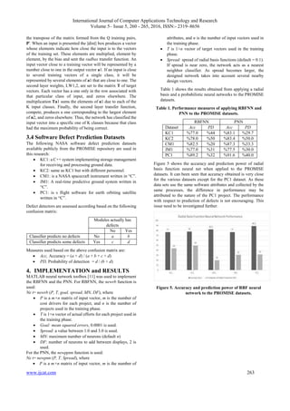 Software Defect Prediction Using Radial Basis and Probabilistic Neural Networks | PDF
