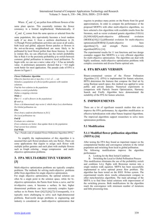 Recent Advances in Flower Pollination Algorithm | PDF