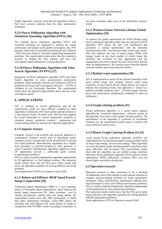 Recent Advances in Flower Pollination Algorithm | PDF