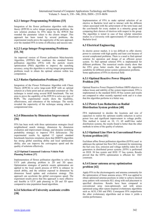 Recent Advances in Flower Pollination Algorithm | PDF