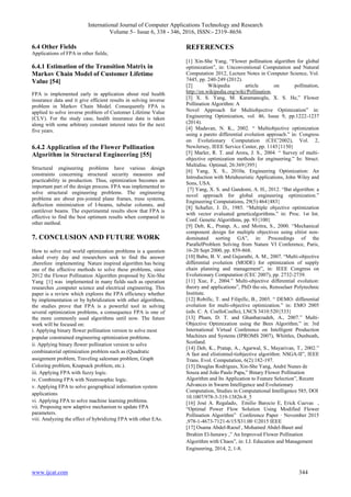 Recent Advances in Flower Pollination Algorithm | PDF