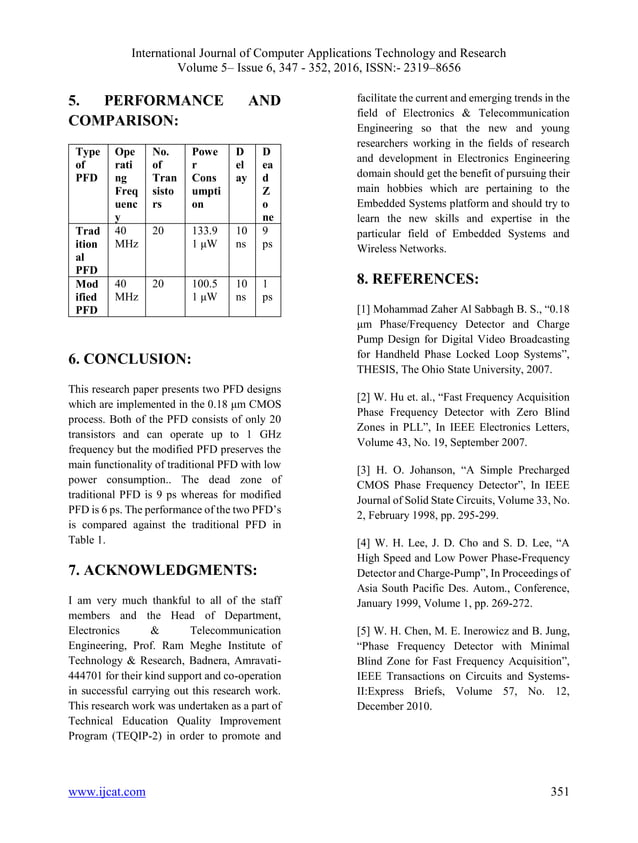 Design of High Speed Phase Frequency Detector in 0.18 μm CMOS Process ...