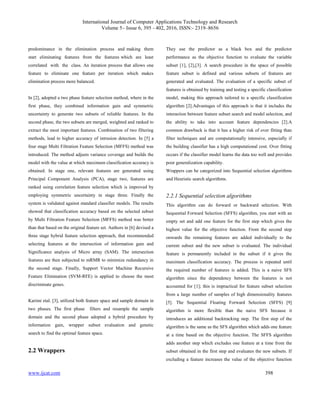 A Review on Feature Selection Methods For Classification Tasks | PDF | Artificial Intelligence ...