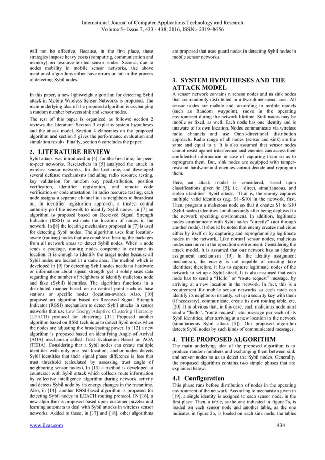 A Lightweight Algorithm For Detecting Sybil Attack In Mobile Wireless Sensor Networks Using Sink