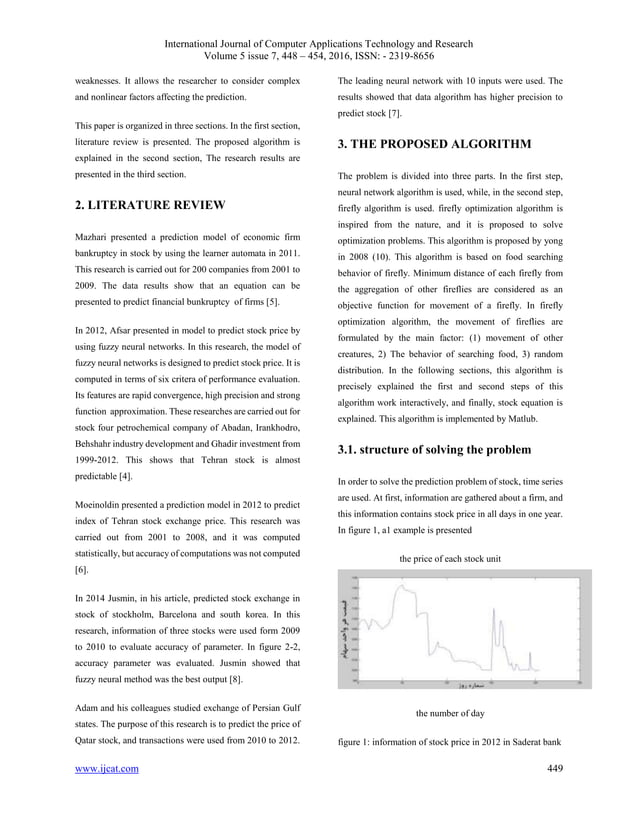 Combining Neural Network and Firefly Algorithm to Predict Stock Price in Tehran exchange | PDF