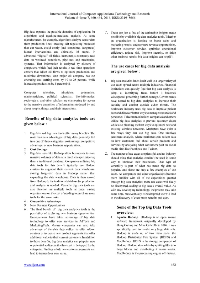 Big Data Analytics: Recent Achievements and New Challenges | PDF