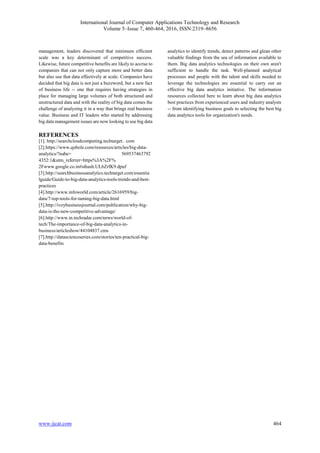 Big Data Analytics: Recent Achievements and New Challenges | PDF