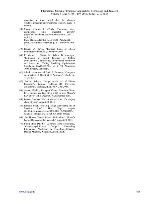 Moore’s Law Effect on Transistors Evolution | PDF