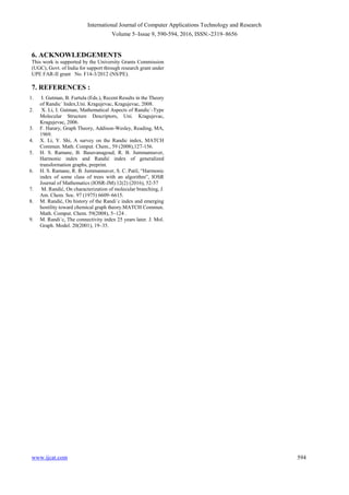 Randić Index of Some Class of Trees with an Algorithm | PDF | Physics | Science