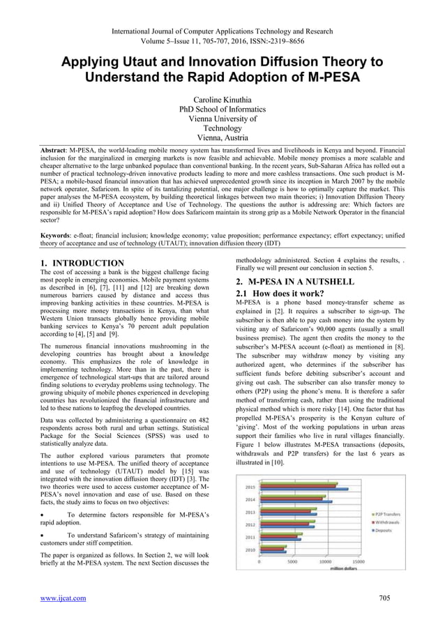 Applying Utaut and Innovation Diffusion Theory to Understand the Rapid ...