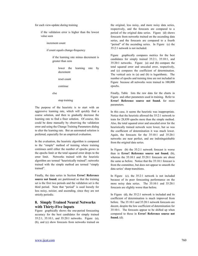 Time Series Forecasting Using Novel Feature Extraction Algorithm And