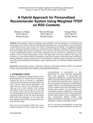 A Hybrid Approach for Personalized Recommender System Using Weighted ...