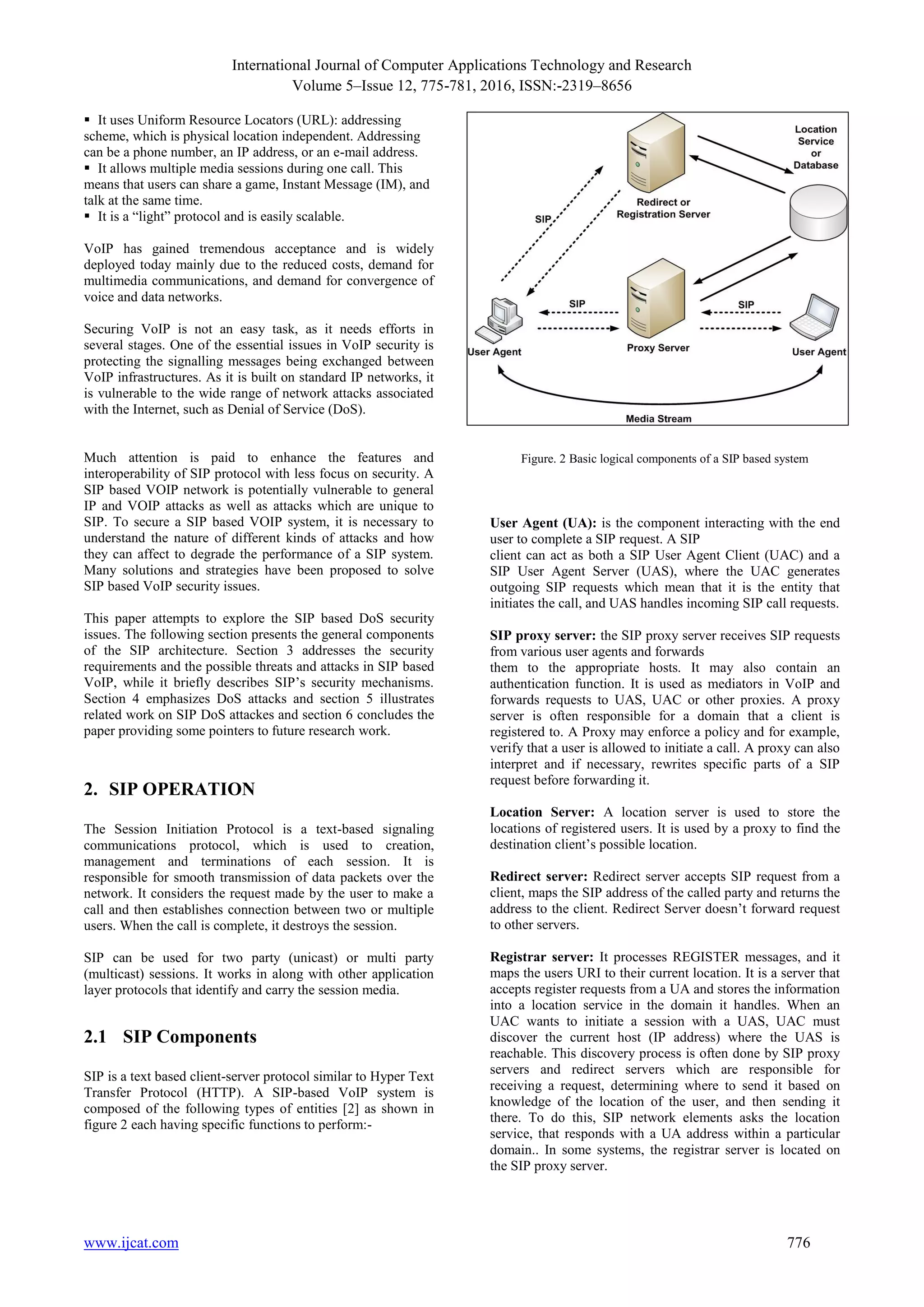 Review of SIP based DoS attacks | PDF | Computer Networking | Computing