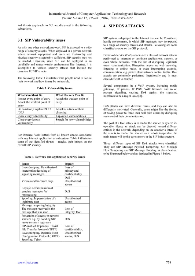 Review of SIP based DoS attacks | PDF | Computer Networking | Computing
