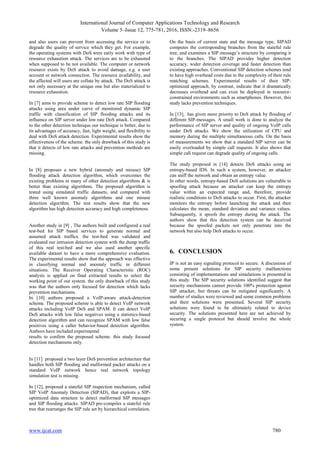 Review of SIP based DoS attacks | PDF | Computer Networking | Computing