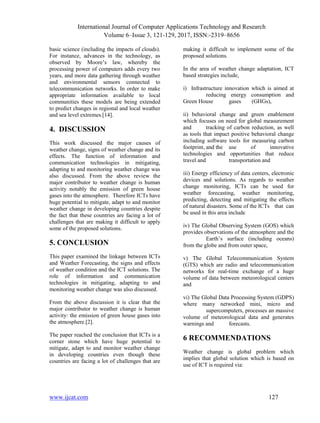 ICT: A Cornerstone for Effective Weather Forecasting | PDF | Weather | Science