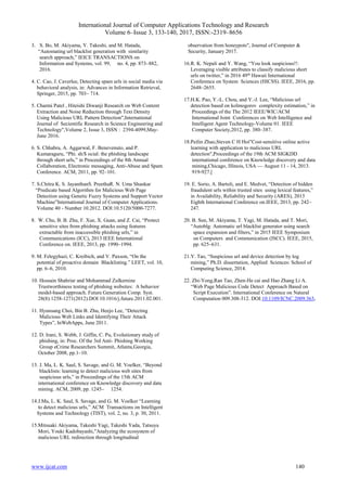 Classification Model to Detect Malicious URL via Behaviour Analysis | PDF