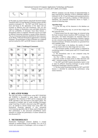Optimal Clustering Technique for Handwritten Nandinagari Character Recognition | PDF