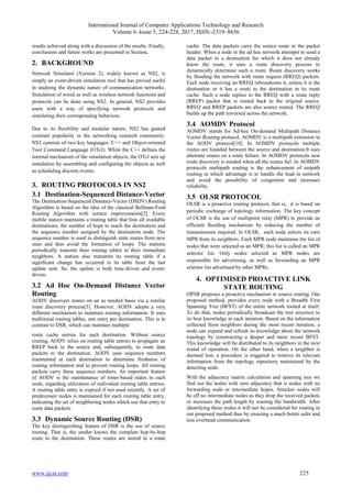 Optimised Proactive Link State Routing For DOS Attack Prevention | PDF